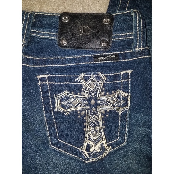 Miss Me | Jeans | Miss Me Skinny Rhinestone Cross Jeans 27x32 Nwt ...
